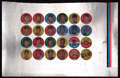 1967 Topps SF Giants Test Discs Complete Set Uncut Sheet (24) | REA Archive