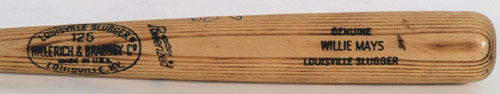1973 Willie Mays Signed Game-Used Bat | REA Archive