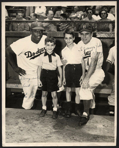 Circa 1950 Jackie Robinson and Pee Wee Reese Signed Photo | REA Archive