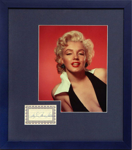 Rare "Marilyn Monroe Miller" Signature Display | REA Archive