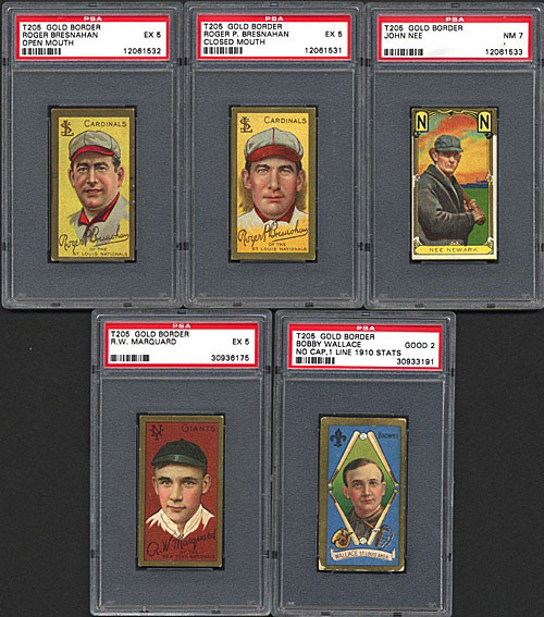 1911 T205 Gold Border Complete Set (208 Plus 5 Variations) | REA Archive