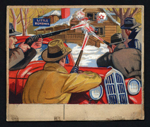 1936 R39 National Chicle Dare Devils John Dillinger Original Artwork ...