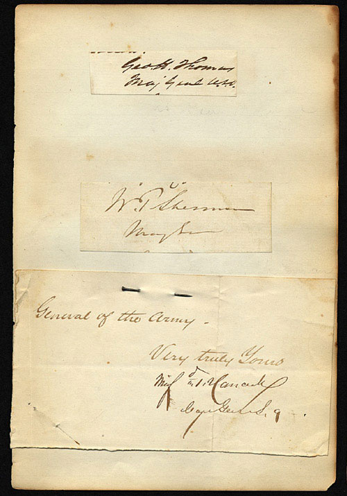 Circa 1863 Civil War Era Autograph Book of 211 Signatures Including ...