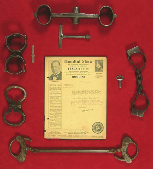 Five Pairs of Harry Houdini Iron Cuffs With Incredible Provenance From ...