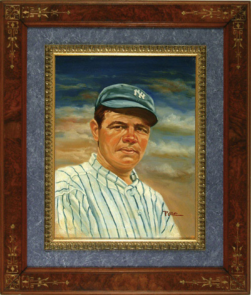 A Portrait of Babe Ruth Original Oil Painting | REA Archive