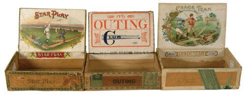 Three Circa 1900 Wooden Cigar Boxes | REA Archive