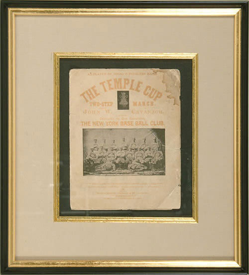1894 "The Temple Cup Two-Step March" Sheet Music | REA Archive