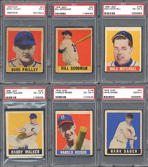 1948 Rare Leaf PSA Graded Collection (7) | REA Archive