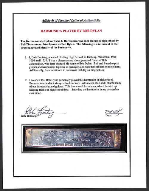 Bob Dylan's High School Harmonica | REA Archive