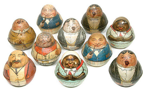 Circa 1912 Roly Poly Tobacco Tin Collection (10) Including Rare Red ...