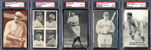 1921-1929 Babe Ruth Exhibit Card Collection (5) | REA Archive