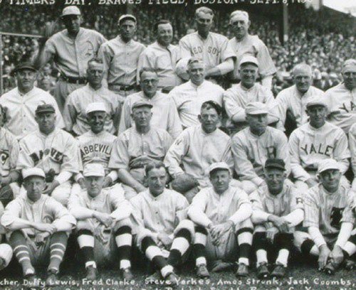 1930 Old Timers' Day Panoramic Photo with Cobb, Speaker, and Collins ...