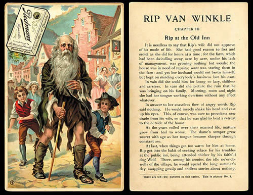 Circa 1910 H767 Piedmont Tobacco "Life of Rip Van Winkle" Complete Set ...