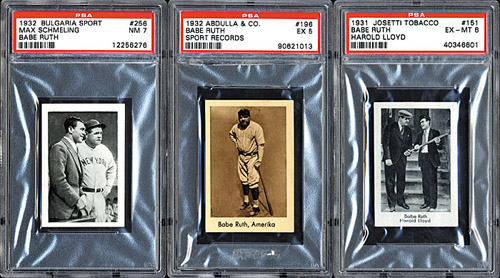 1931-1932 Babe Ruth Foreign Cards PSA-Graded Collection (3) | REA Archive