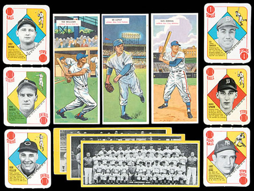 1951 Topps Team Cards, 1951 Topps Red Back set, and 1955 Topps Double ...