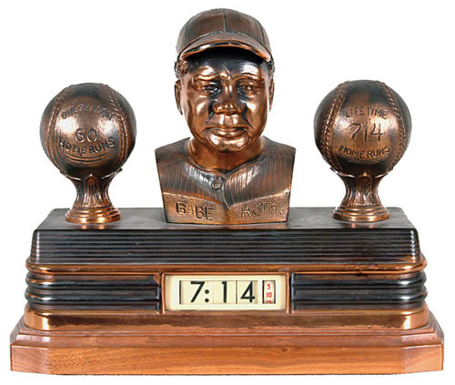 Circa 1948 Babe Ruth Figural Desk Clock | REA Archive