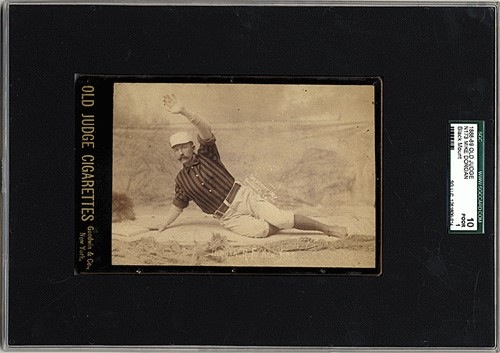 1887 N173 Goodwin Old Judge Cabinet Mike Dorgan - Rare Black Mount ...