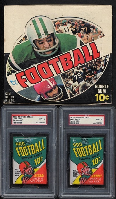 1970 Topps Football Complete Wax Box (1st Series) with All Packs PSA ...