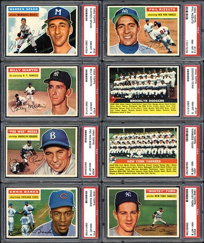1956 Topps PSA-Graded Complete Set: #11 PSA Set Registry (8.09 GPA ...