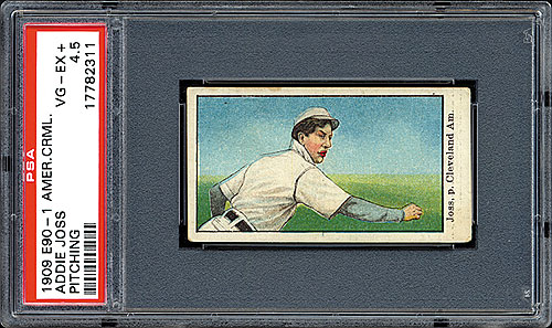 1909-1911 E90-1 American Caramel Addie Joss - Rare Pitching Pose | REA ...