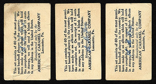 1927 E126 American Caramel "Series of 60" Complete Set (60) Including ...