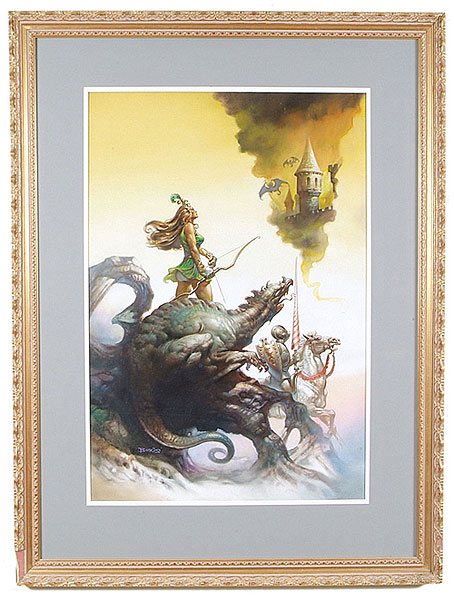 Boris Vallejo Original Oil Painting - The Dragon and the George | REA ...