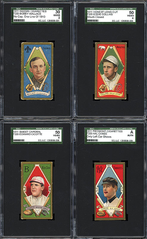 1911 T205 Gold Border Complete Set (208 Plus 4 Variations) | REA Archive