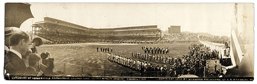 Two Different 1909 Dedication of Forbes Field Panoramic Postcards | REA ...