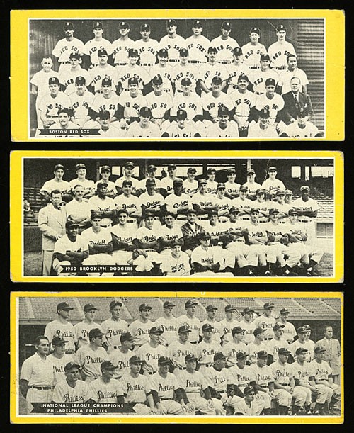 1951 Topps Team Card Complete Set (9) | REA Archive