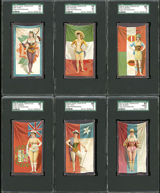 1892 N109 Duke "Flags and Costumes" SGC-Graded Complete Set (25) | REA ...