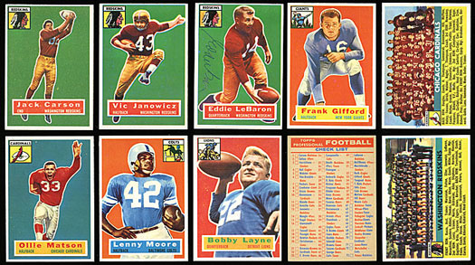 1956 Topps Football Complete Set with Checklist (121) | REA Archive