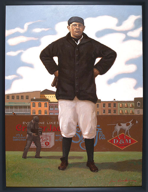 Babe Ruth Children's Book Illustration - Original Painting by Jim Burke ...