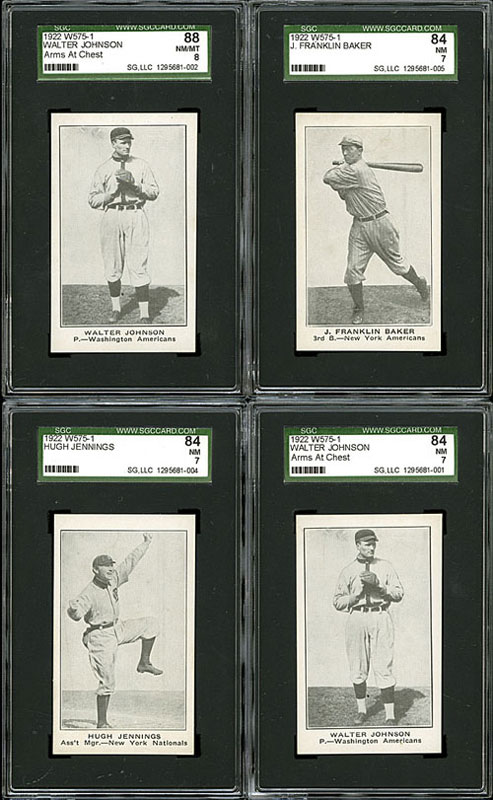 Extraordinary 1922 W575-1 Collection (96) Including Babe Ruth and Three ...