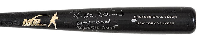 2005 Robinson Cano Signed Pro-Model Rookie Bat with LOA from Cano ...