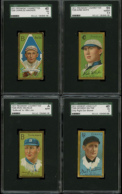 1911 T205 Gold Border SGC-Graded Complete Set (208 Plus 1 Variation ...