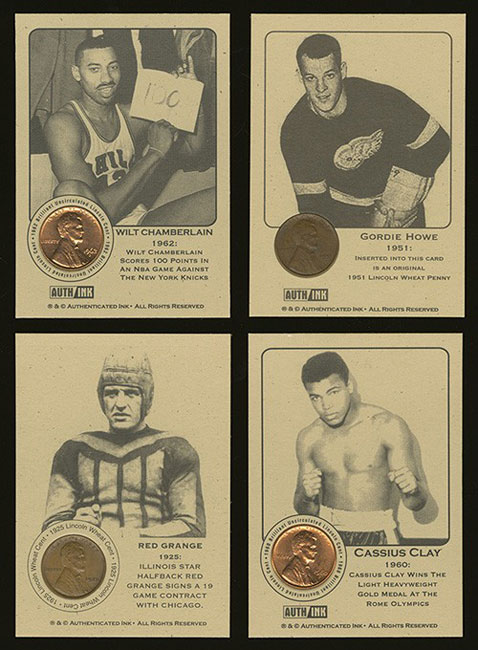 2008 Authenticated Ink Penny Card Collection (501) Including Football ...