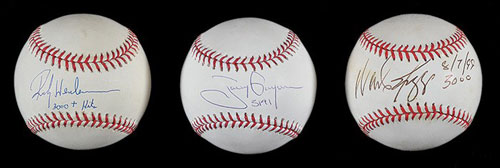 3,000 Hit Club Single-Signed "Stat-Ball" Collection (19) | REA Archive