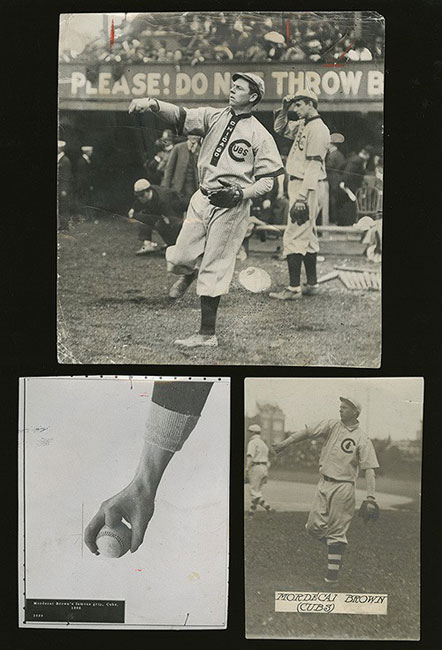 Mordecai "Three Finger" Brown Photo Collection (3) | REA Archive