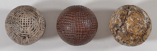 Nineteenth-Century Golf Ball Collection (3) with Rare Feather Ball ...