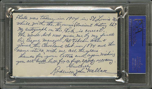 1956 Roderick Wallace Handwritten Letter - Explaining How He Received ...