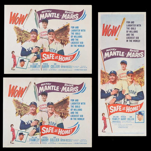 1962 Safe At Home Movie Poster Collection (3) | REA Archive