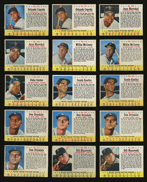1963 Post Cereal Complete Master Set (209) Plus 163 Additional ...