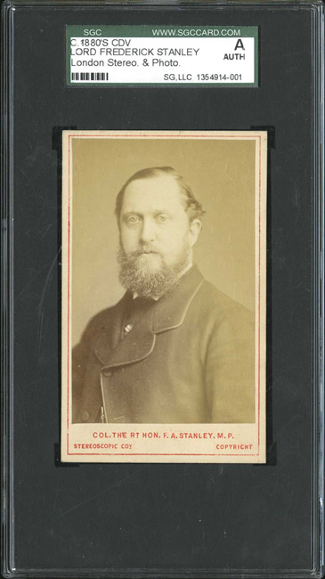 Circa 1880 Lord Frederick A. Stanley CDV - Original Presenter of the ...