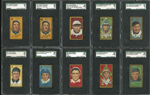 1911 T205 Gold Border Near-Complete Master Set (219/221): #4 SGC Set ...