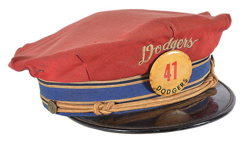 Circa 1950s Brooklyn Dodgers Usher's Cap | REA Archive