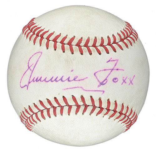 Extraordinary Circa 1961 Jimmie Foxx Single-Signed Ball - Full JSA and ...