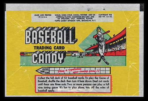 Extremely Rare 1951 Topps Blue Backs Display Box - Woody Gelman ...