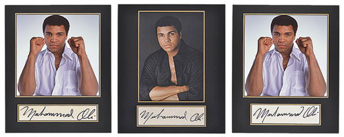 Muhammad Ali Rare Large-Signature Display Collection (3) | REA Archive