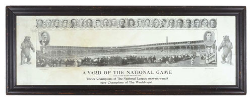 1908 "A Yard of the National Game" Chicago Cubs Panorama | REA Archive