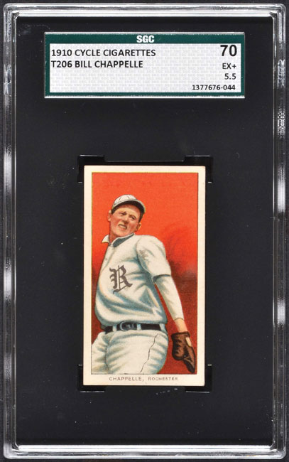 1909-1911 T206 White Border Bill Chappelle SGC EX+ 70 - Cycle 350 Back ...
